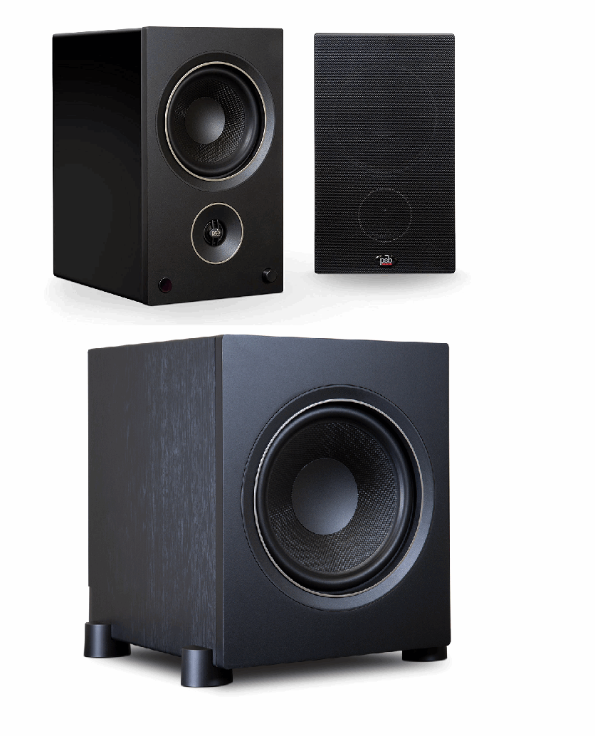 PSB alpha AM5 aktive høyttalere + PSB alpha s10 subwoofer - Bergen HiFi